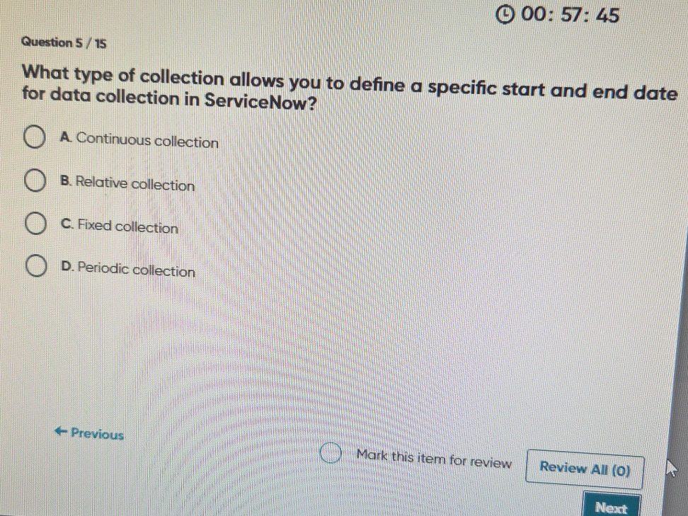 What type of collection allows you to define | StudyX