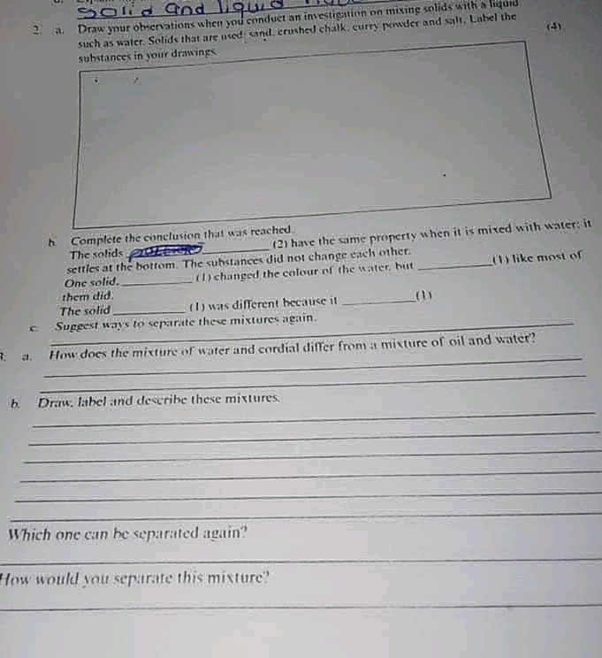 a. Draw your observations when you conduct | StudyX