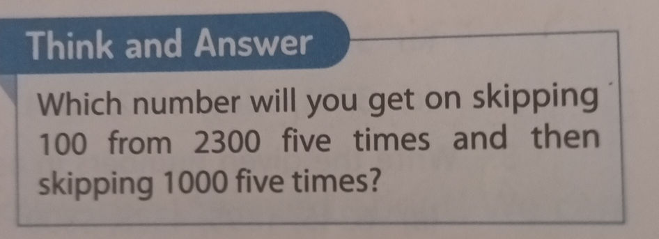 Which number will you get on skipping 100 | StudyX