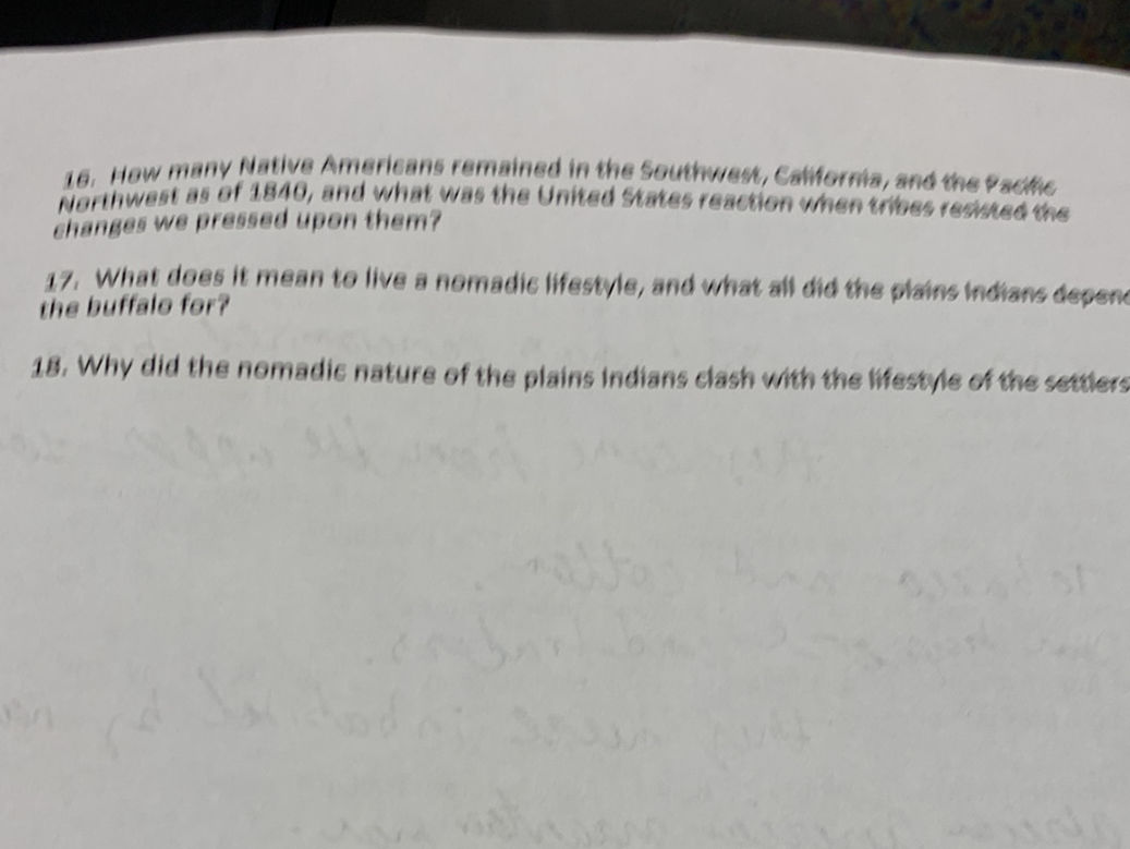 16. How many Native Americans remained in | StudyX