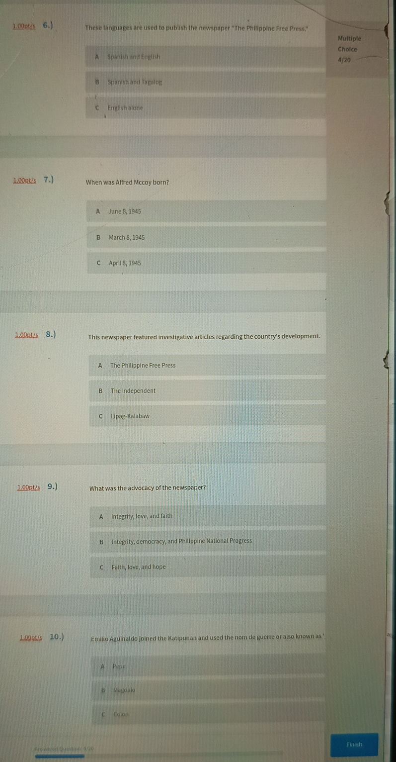 6.) These languages are used to publish the | StudyX