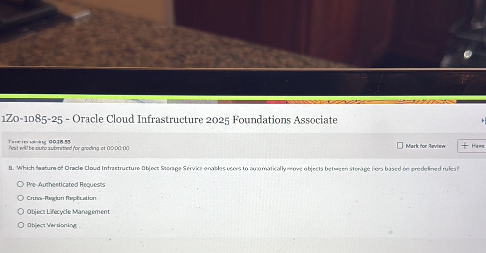 8. Which feature of Oracle Cloud | StudyX
