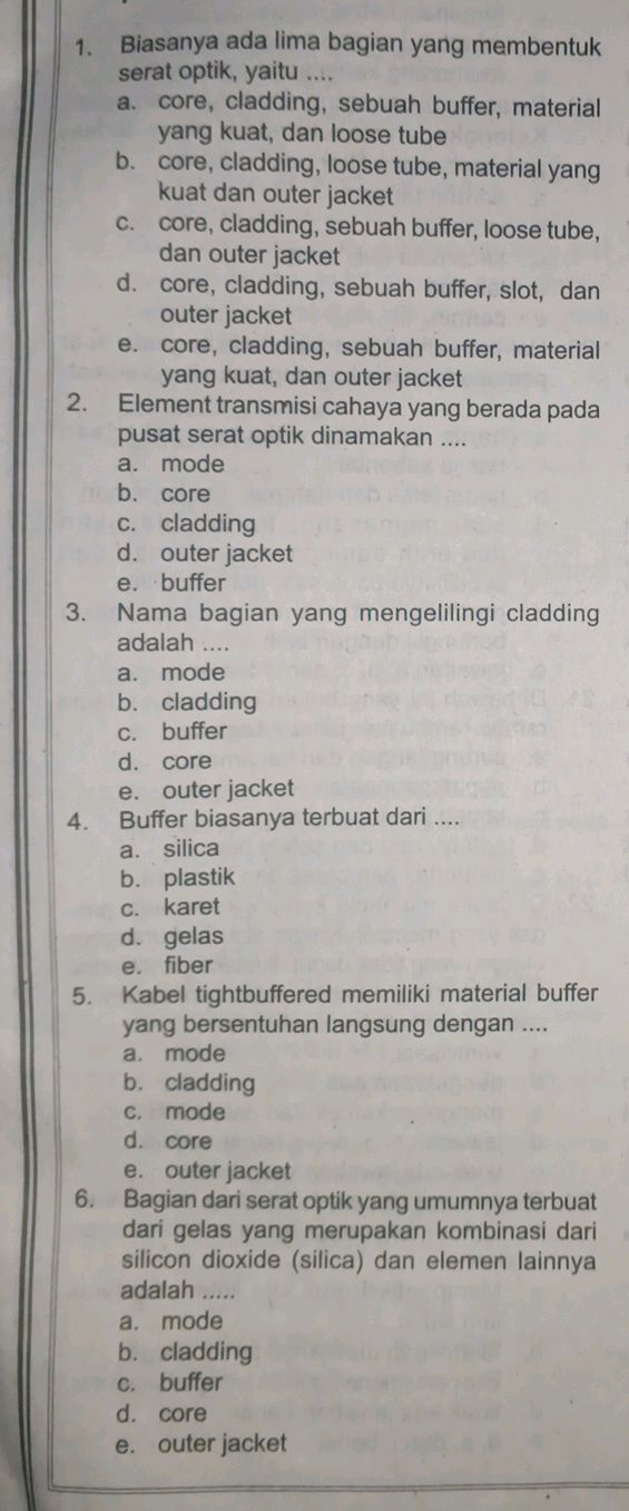 1. Biasanya ada lima bagian yang membentuk | StudyX