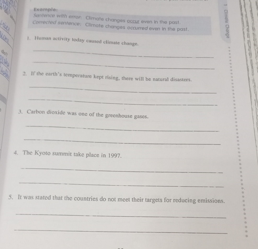 Example: Sentence with error: Climate | StudyX