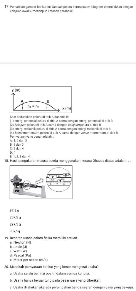 17. Perhatikan gambar berikut ini. Sebuah | StudyX