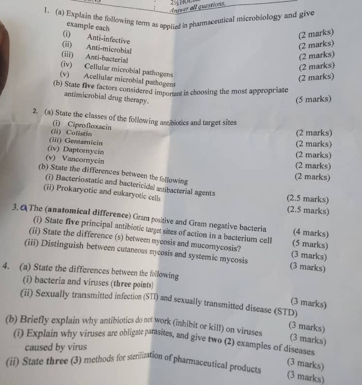 1. (a) Explain the following term as applied | StudyX