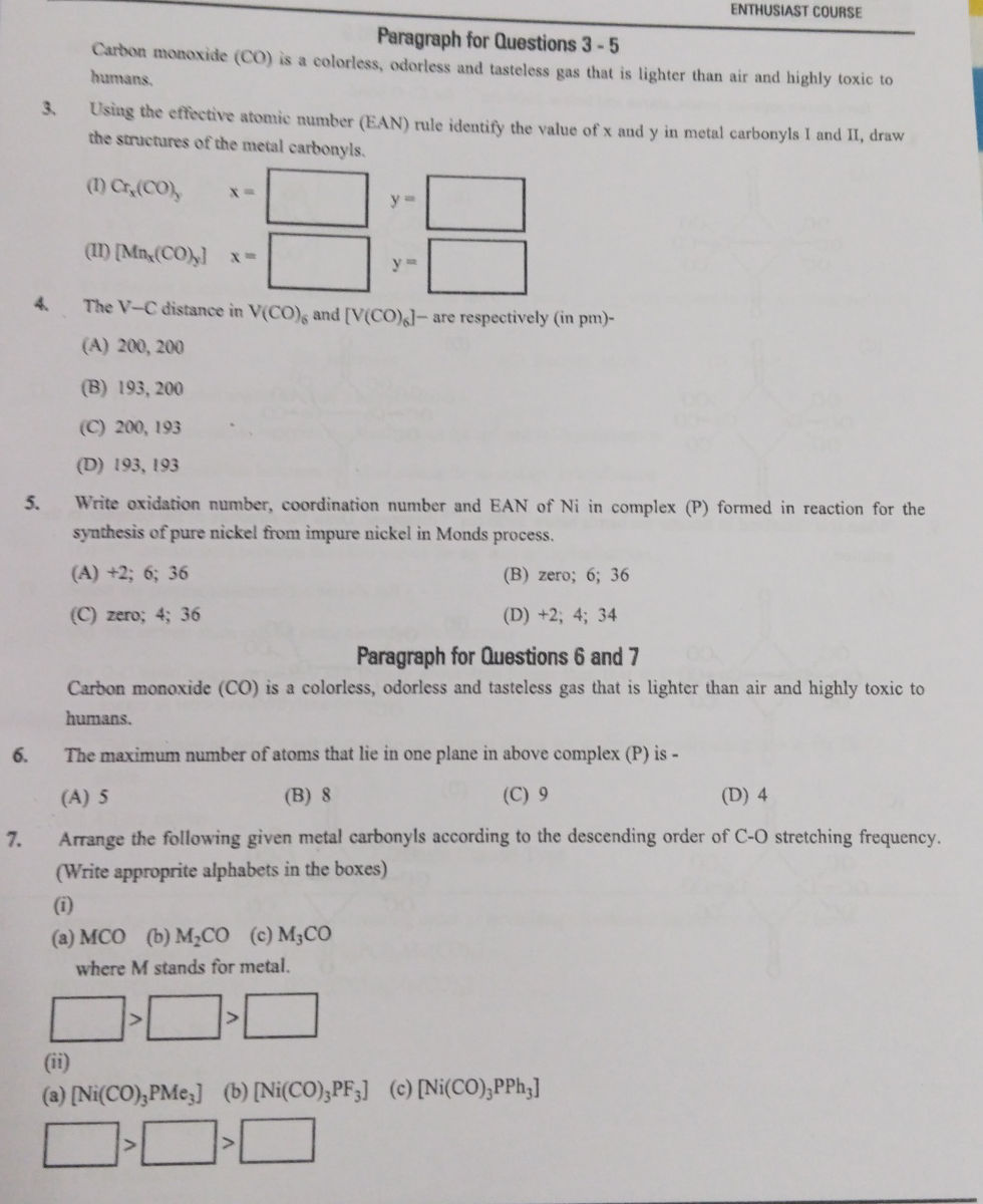 3. Using the effective atomic number (EAN) | StudyX