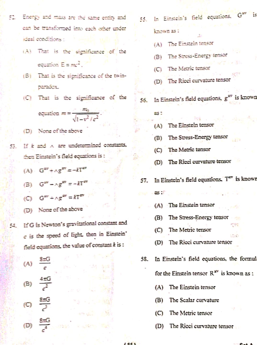52. Energy and mass are the same entity and | StudyX