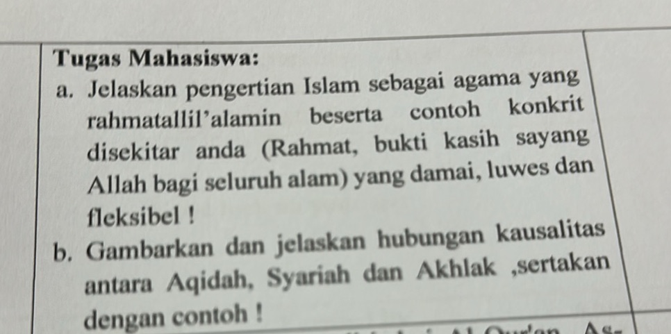 Tugas Mahasiswa: a. Jelaskan pengertian | StudyX