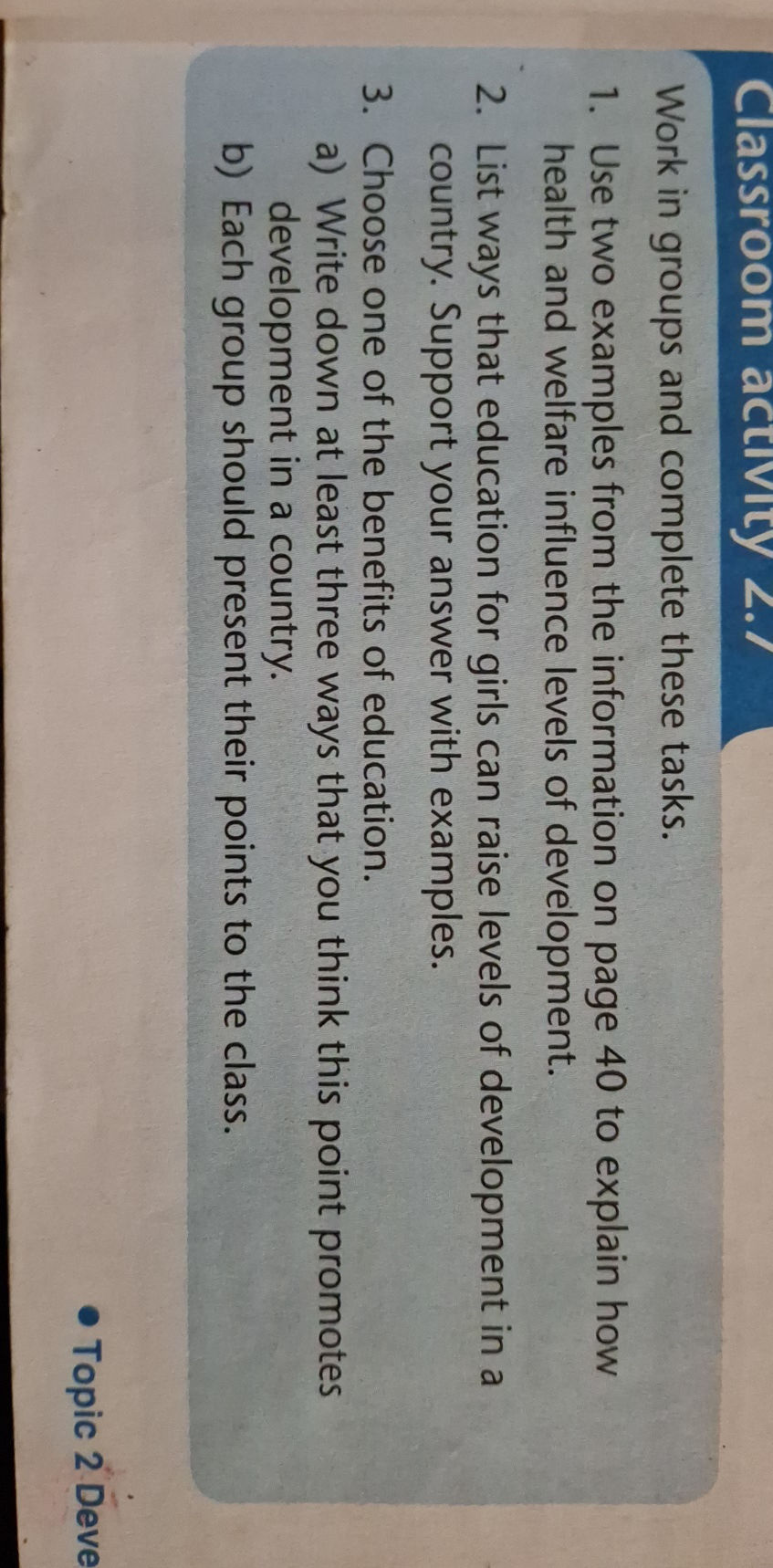 1. Use two examples from the information on | StudyX