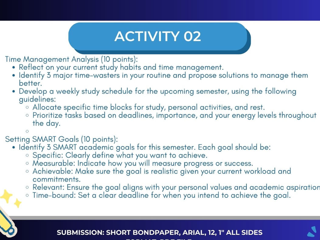 Time Management Analysis (10 points): * | StudyX