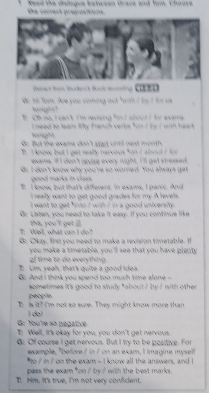 1. Read the dialogue between Dave and Tom. | StudyX