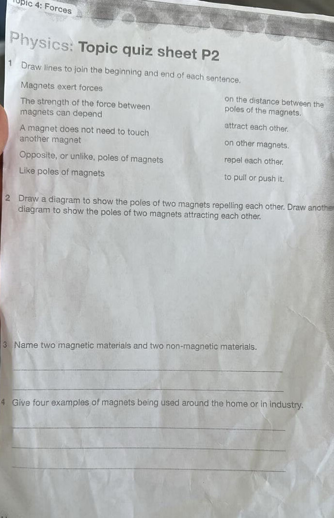 1 Draw lines to join the beginning and end | StudyX