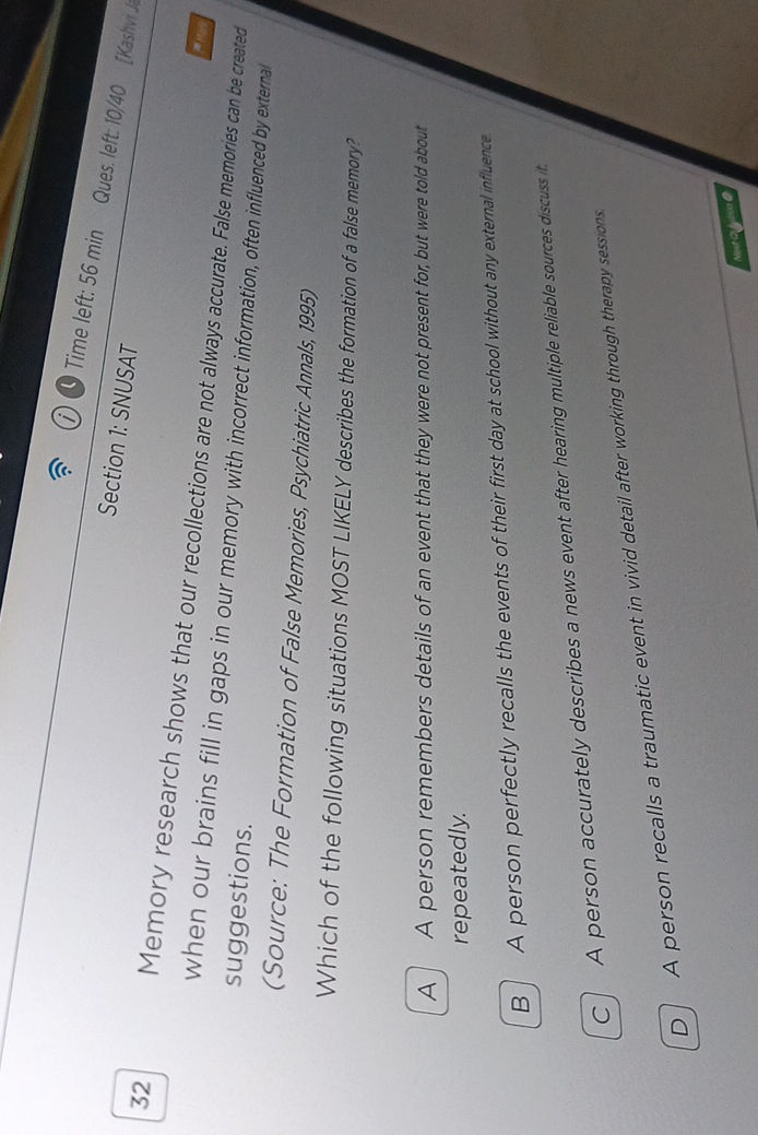 Memory research shows that our recollections | StudyX