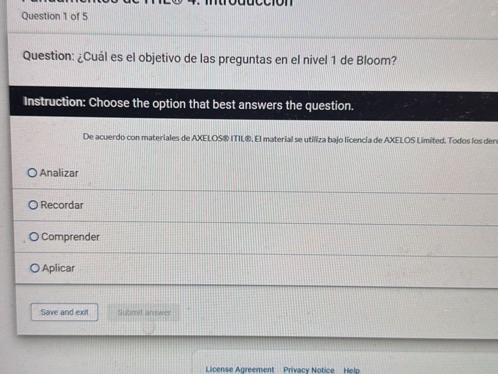 Question: ¿Cuál es el objetivo de las | StudyX