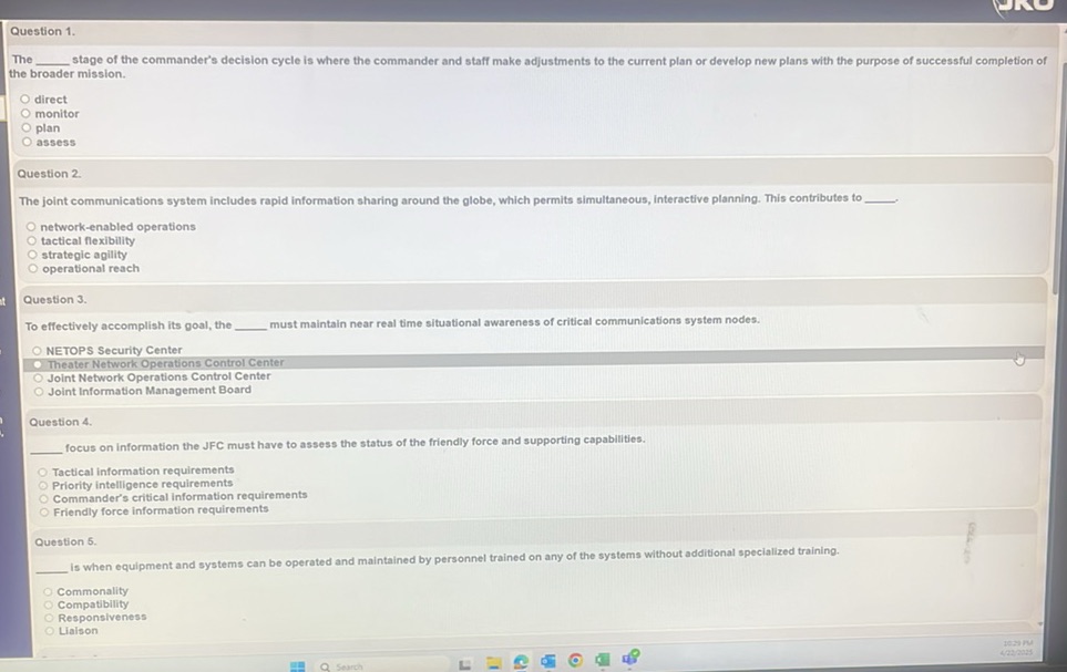 Question 1. The ____ stage of the | StudyX