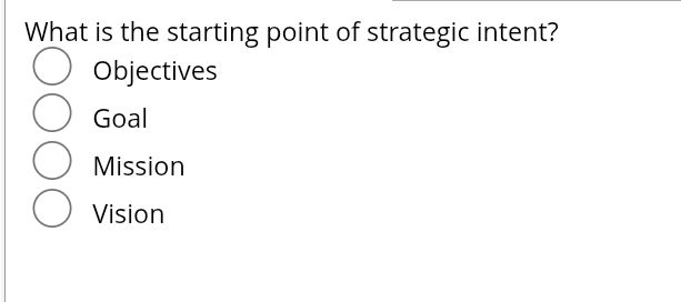 What is the starting point of strategic | StudyX