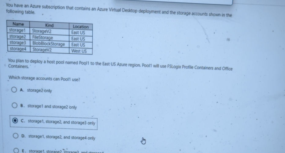 You have an Azure subscription that contains | StudyX