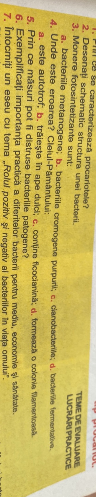 1. Prin ce se caracterizează procariotele? | StudyX