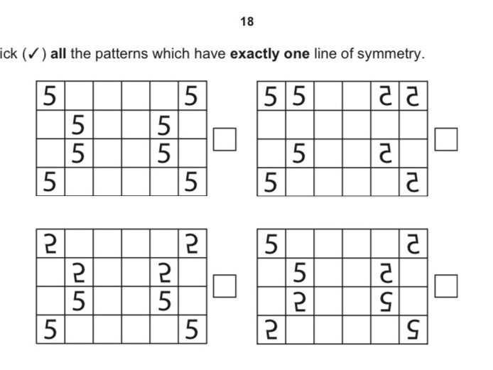 ick ( ) all the patterns which have exactly | StudyX