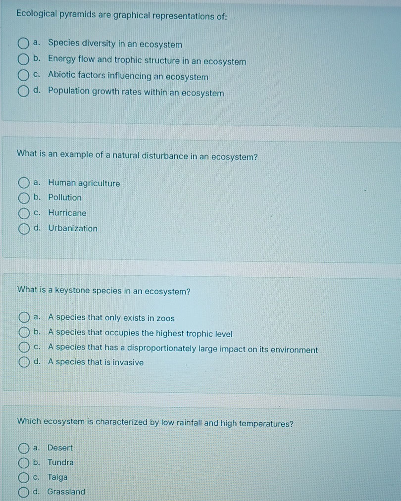 Ecological pyramids are graphical | StudyX