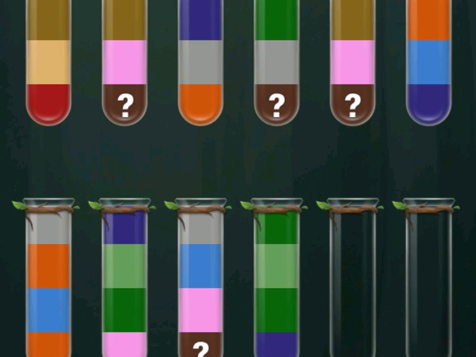 The image shows a puzzle with test tubes | StudyX