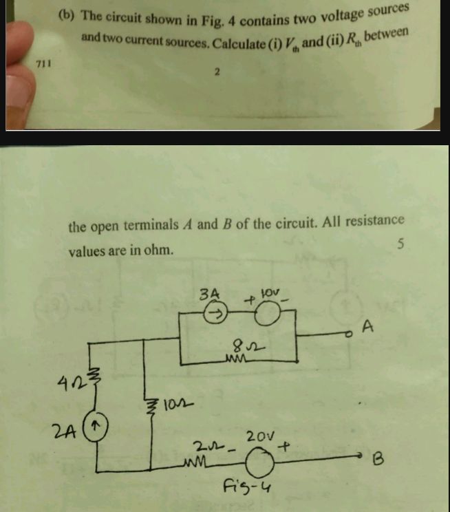 (b) The circuit shown in Fig. 4 contains two | StudyX
