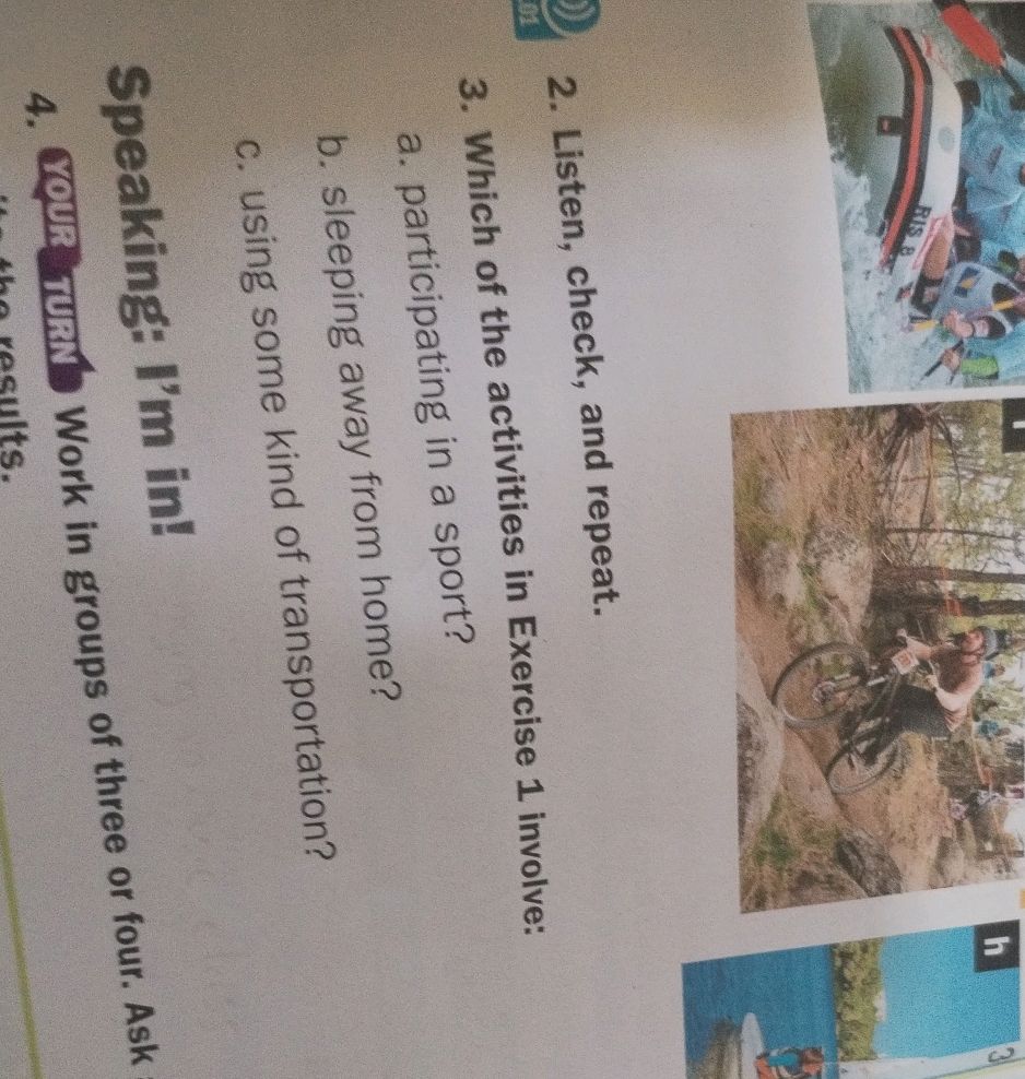 2. Listen, check, and repeat. 3. Which of | StudyX
