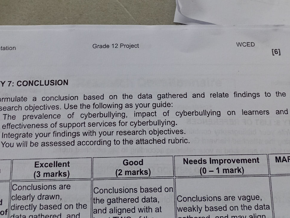 Formulate a conclusion based on the data | StudyX