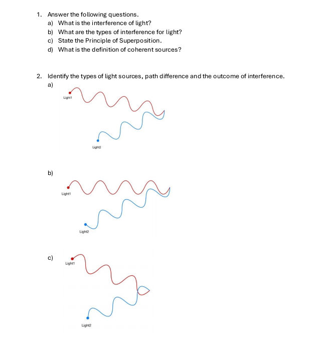 1. Answer the following questions. a) What | StudyX