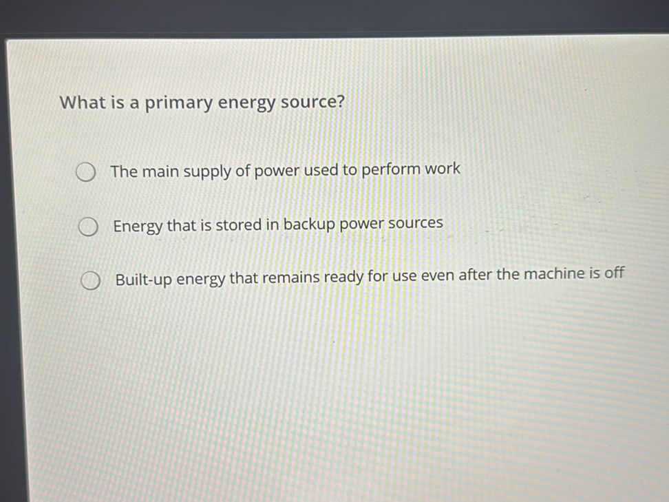 What is a primary energy source? The main | StudyX
