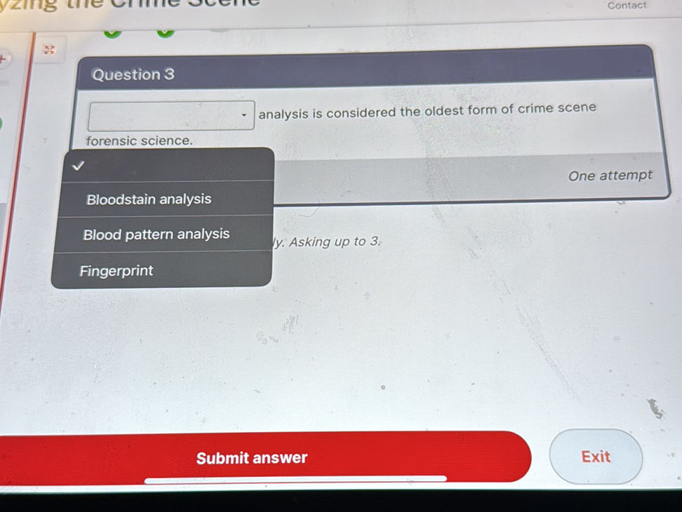 Question 3 analysis is considered the | StudyX