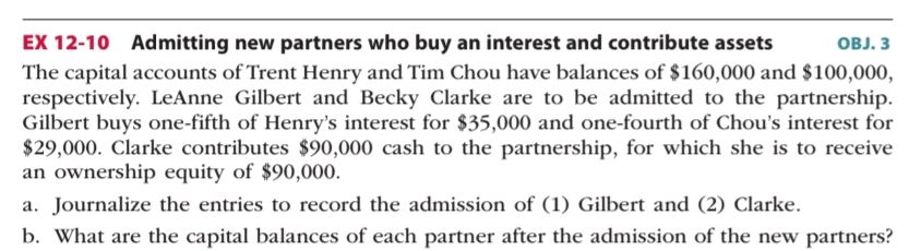 The capital accounts of Trent Henry and Tim