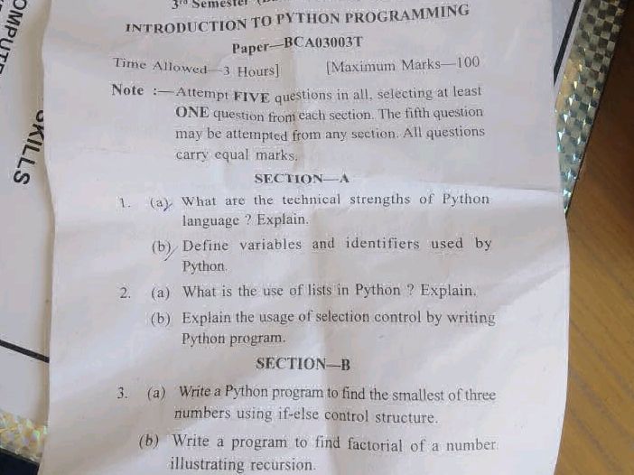 1. (a) What are the technical strengths of | StudyX