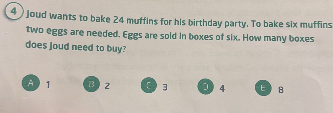 Joud wants to bake 24 muffins for his | StudyX