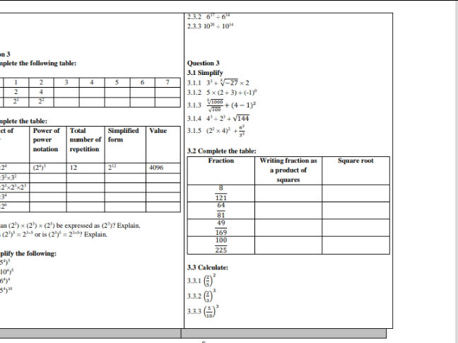 Question 3 Complete the following table: | | StudyX