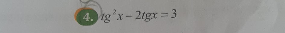 Solving the trigonometric equation tg^2x - | StudyX