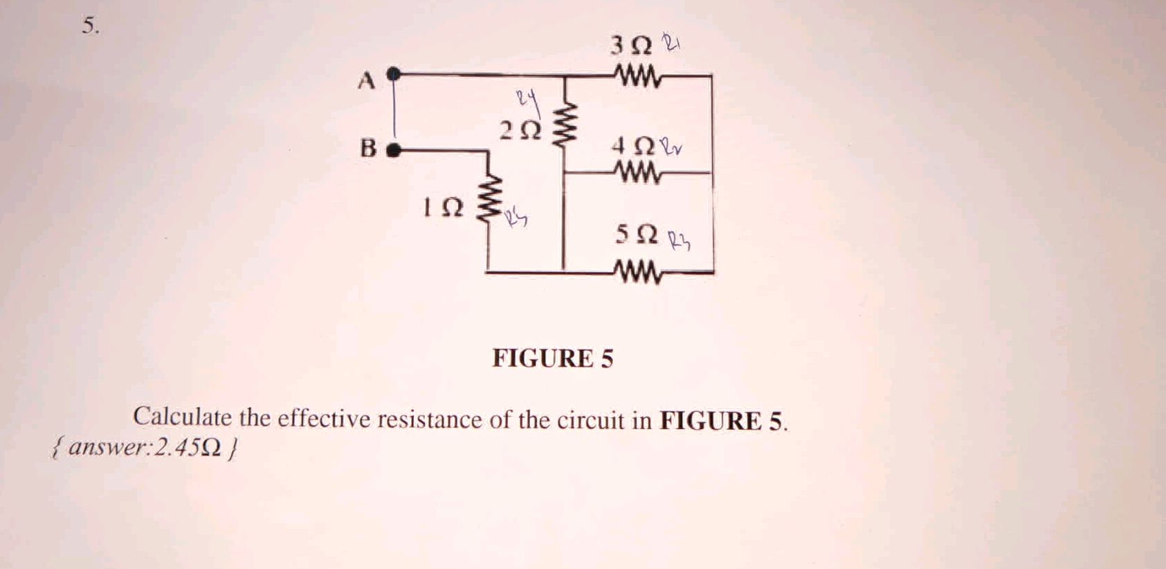 Calculate the effective resistance of the | StudyX
