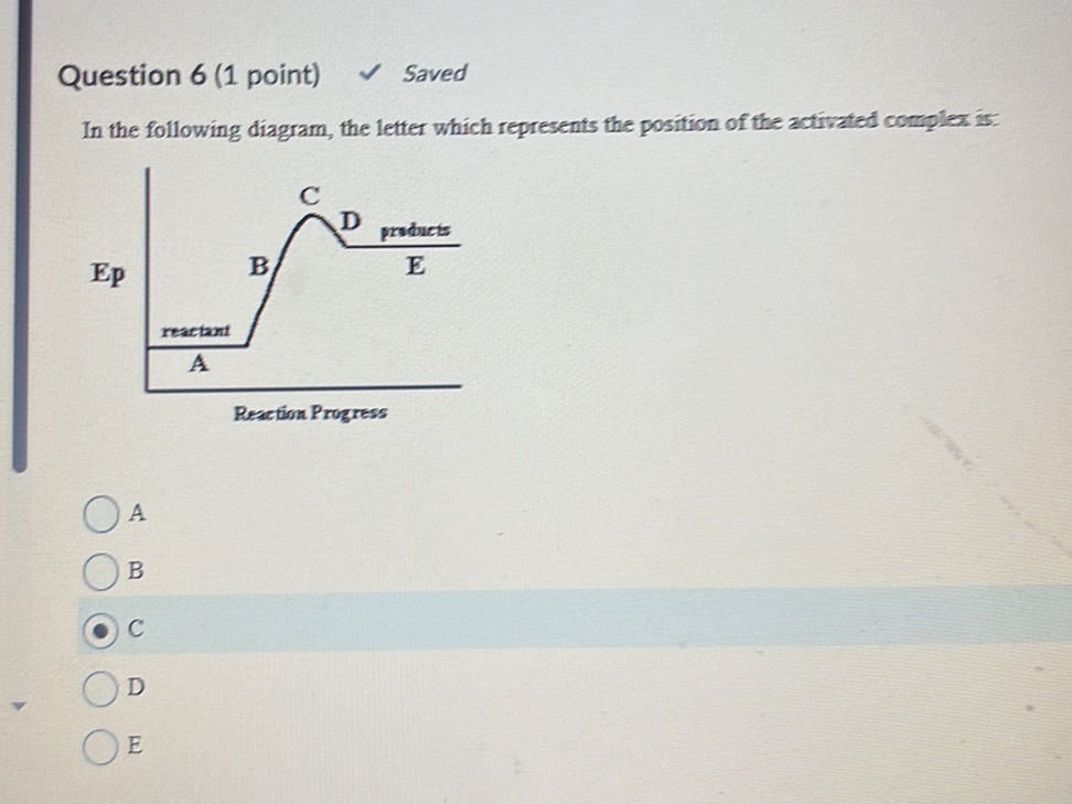 Question 6 (1 point) In the following | StudyX