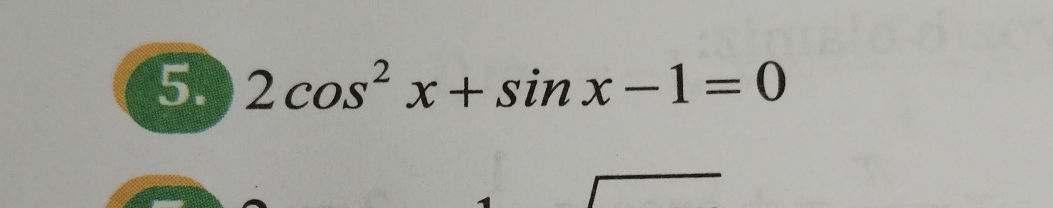 Solving Trigonometric Equation: 2cos²x + | StudyX