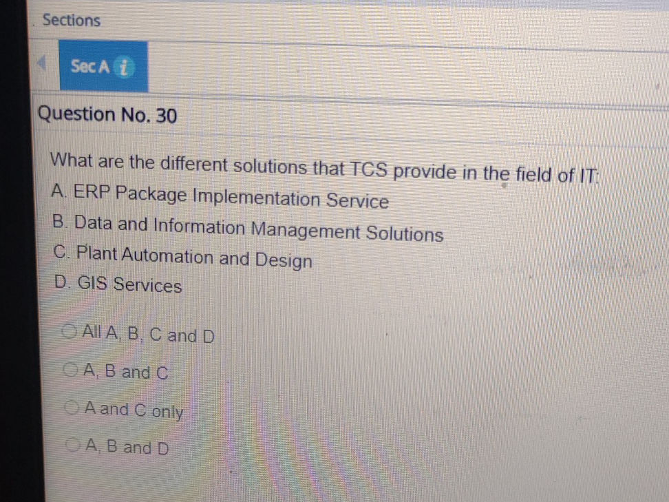 What are the different solutions that TCS | StudyX