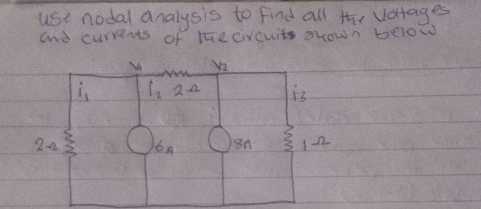 Use nodal analysis to find all the voltages | StudyX