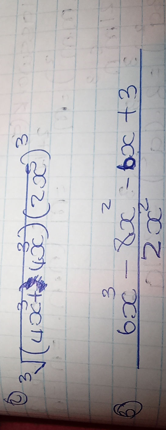 $ [3]{(4x^3 + 4x)(2x)^3} 6x^3 - 8x^2 - 6x | StudyX