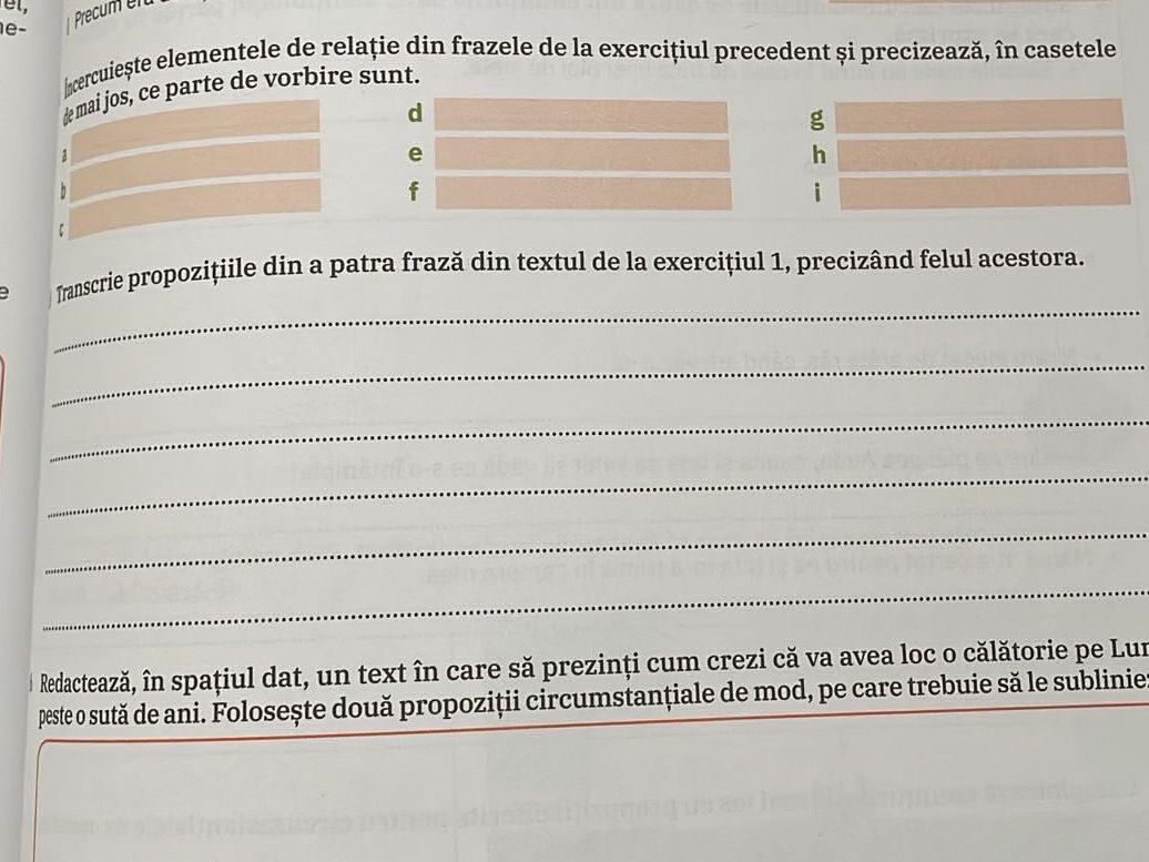Încercuiește elementele de relație din | StudyX