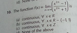 10. The function $f(x) = _{n } ( | StudyX