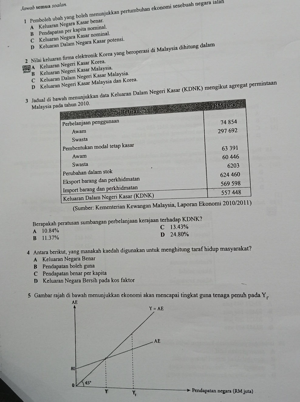 1. Pemboleh ubah yang boleh menunjukkan | StudyX