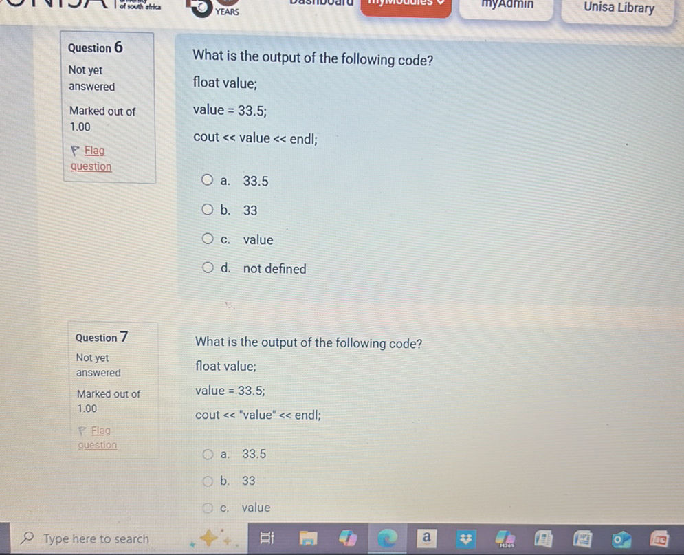 What is the output of the following code?