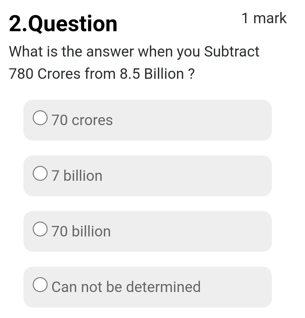 What is the answer when you Subtract 780