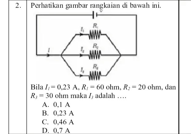 Perhatikan gambar rangkaian di bawah ini. | StudyX