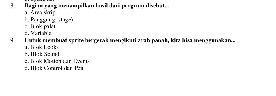 8. Bagian yang menampilkan hasil dari | StudyX